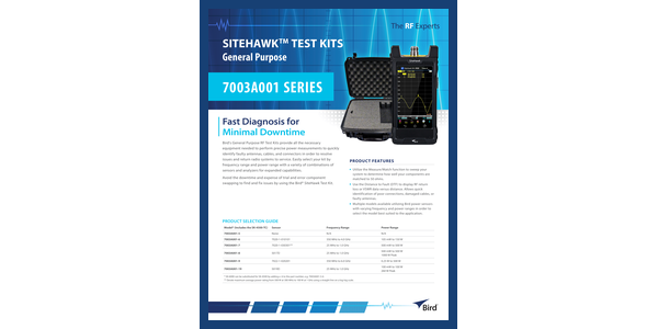 7003A001 Series SiteHawk Test Kit | Bird – The RF Experts