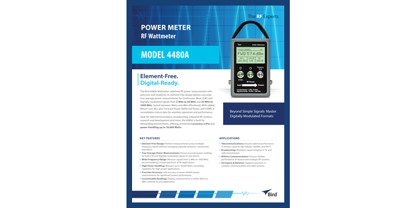 4480A Digital Wattmeter | Bird – The RF Experts